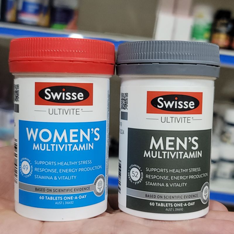 SWISSE Multivitamin Multivitamins For Men / Women / Men'S / Women'S / 50 + Ultivite ...
