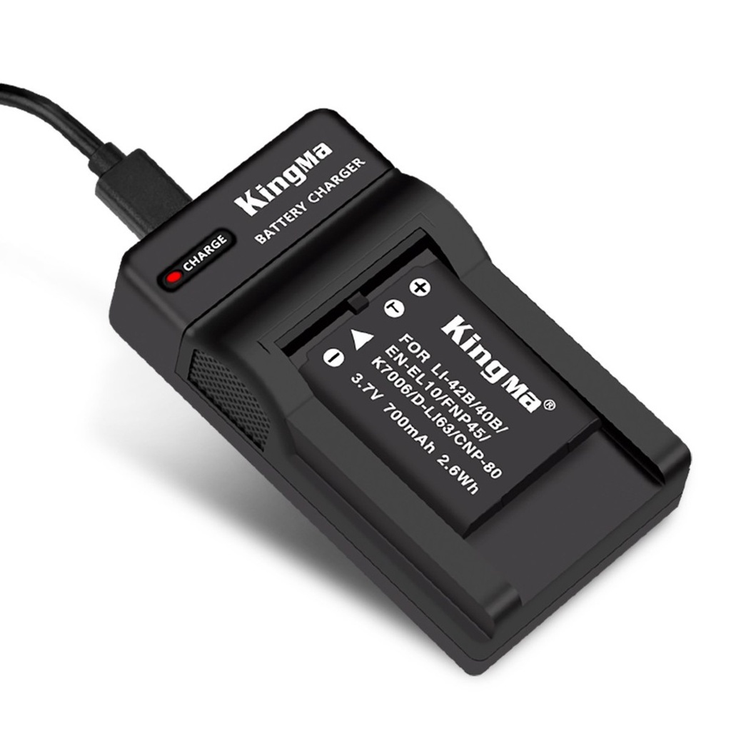 [KingMa] DC83/Li-40B/Li-42B Battery and Charger Kit CNP-80, D-Li63 ...