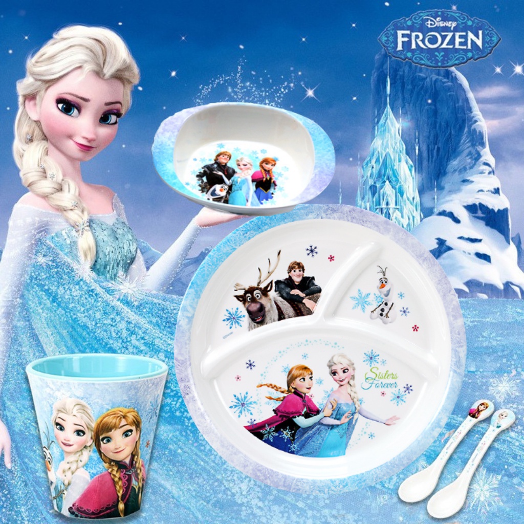 [SG Seller ]Disney Frozen Elsa Anna Utensils for Children Kids Gift Set ...