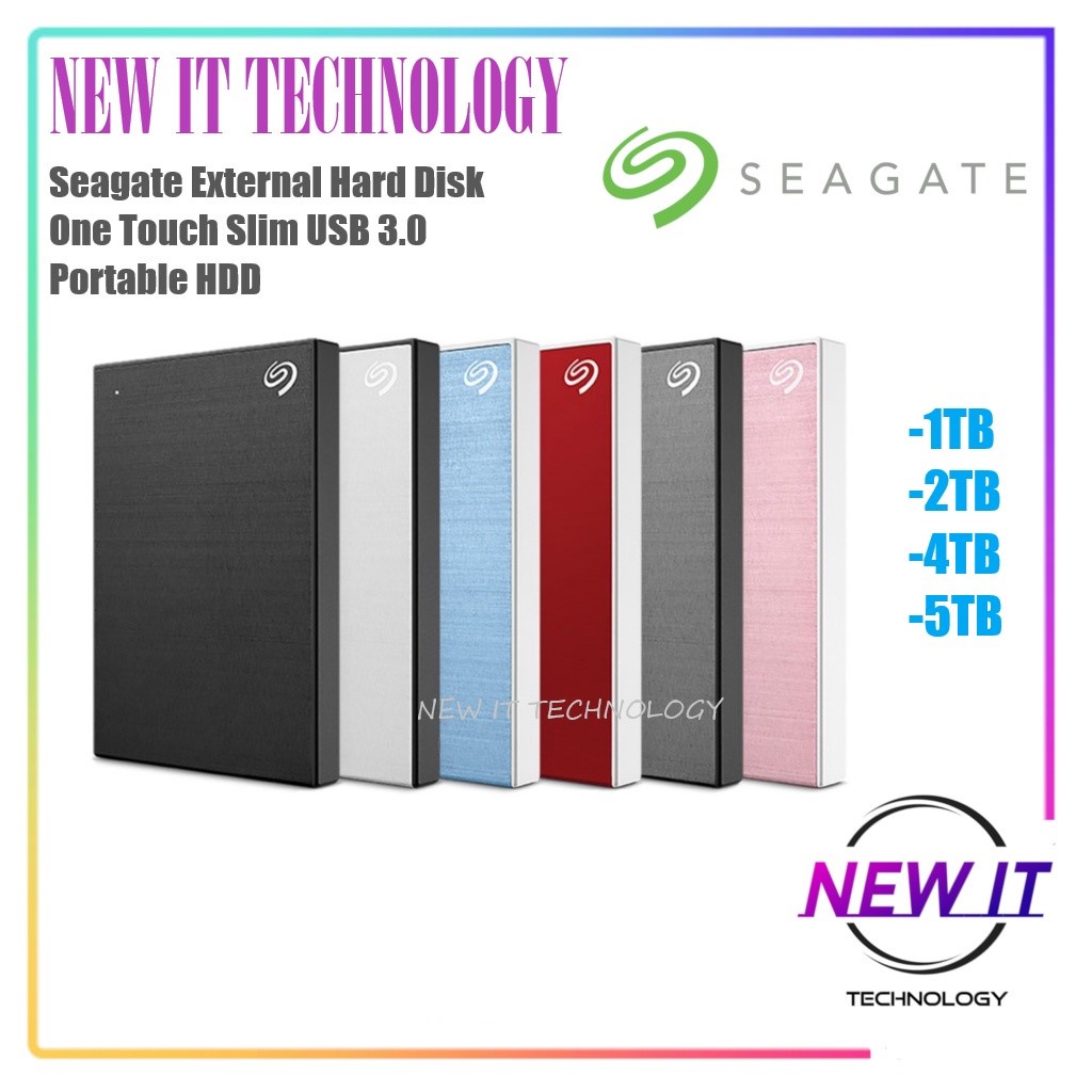 Seagate External Hard Disk Expansion|Backup Plus|One Touch Slim USB3.0 ...