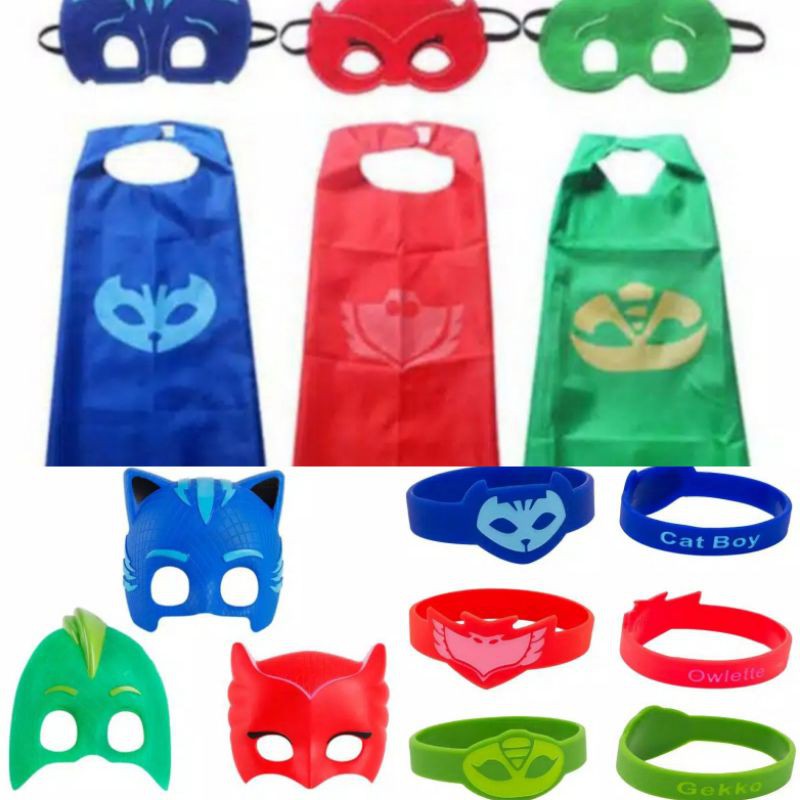 Owlet Cloak gekko catboy owlett Bracelet pj mask Costume mask Wings ...