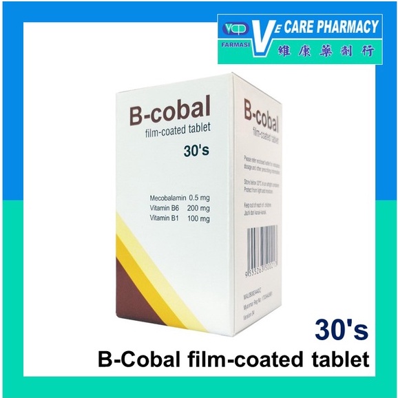 B-Cobal Film-Coated Tablet 30's (Exp: 08/2025) | Shopee Singapore