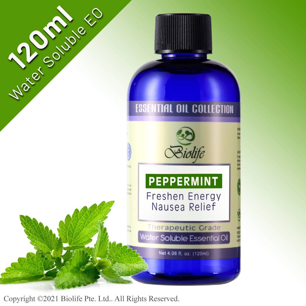 Biolife Peppermint Water Soluble Aromatherapy Essential Oil (120ml ...