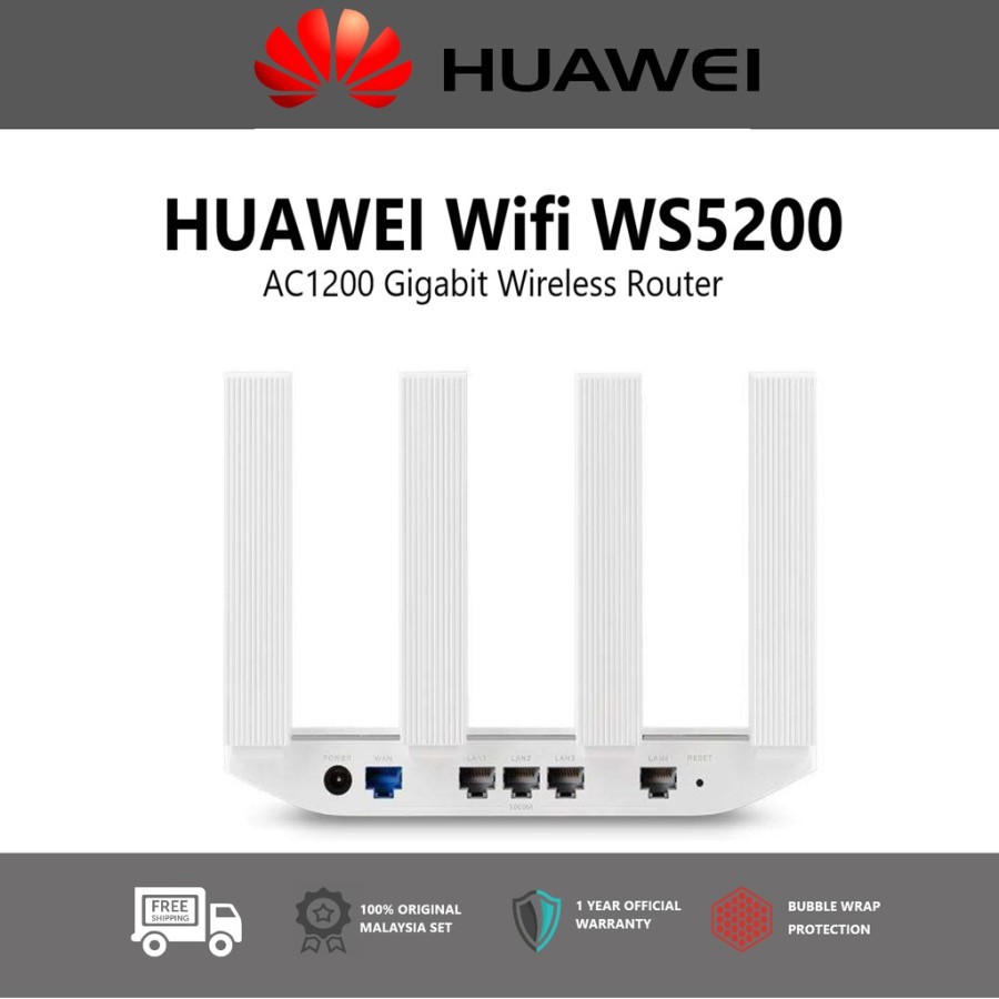 Modem Wifi Router Huawei WS5200 Gigabit DualCore DualBand 2.4GHz 5GHz ...