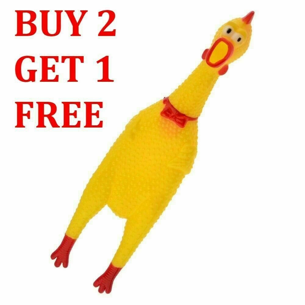 Rubber Chicken Screaming Shrilling Puppy Chewing Squeeze Toy 惨叫鸡 ...