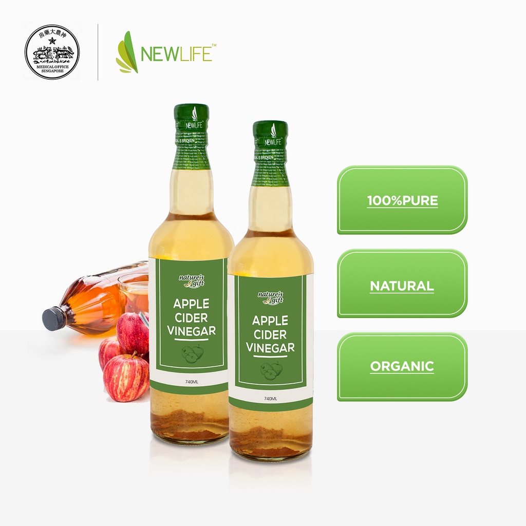 NewLife Apple Cider Vinegar Twin Pack (2 x 740ml) | Shopee Singapore