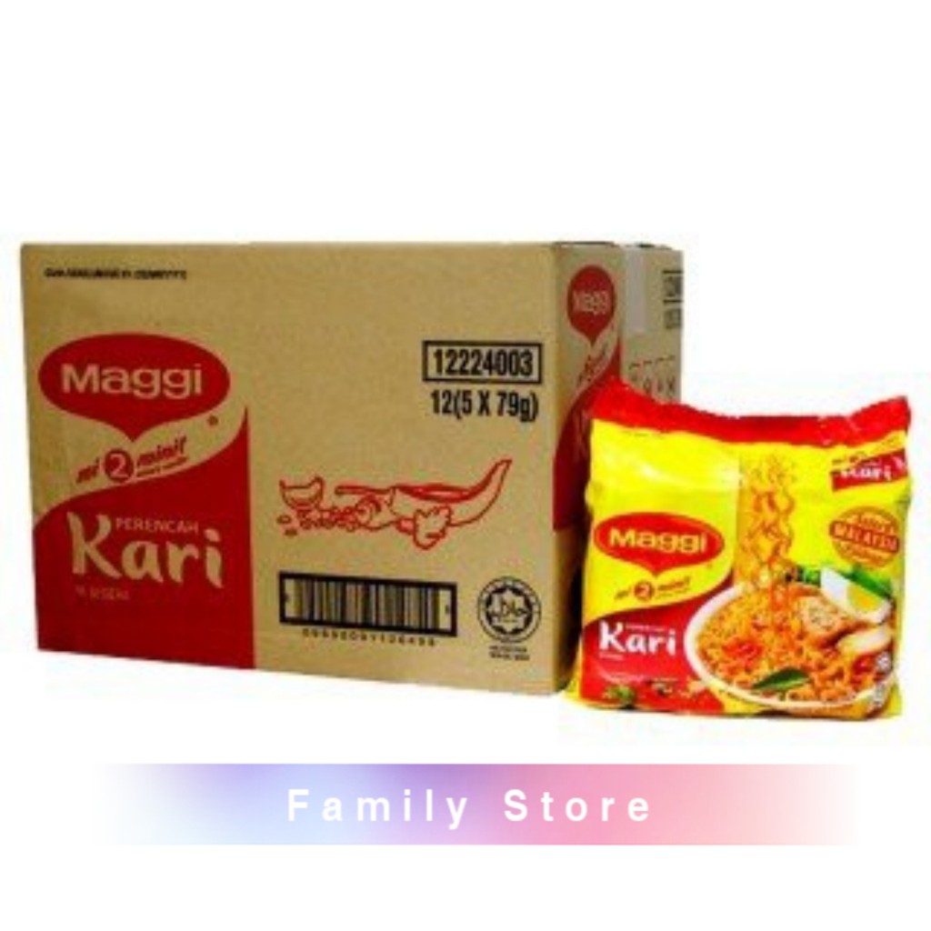 MAGGI Two Minute Curry 1 carton (12 x 5 packs x 79g) | Shopee Singapore