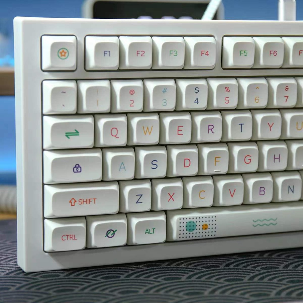 Thai keycaps PBT keycaps Neon/Matcha/Kon momo theme 68/84/96/100keys 64 ...