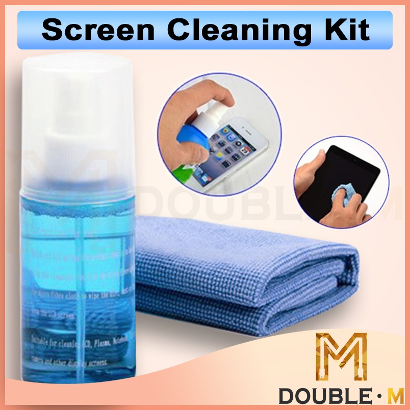 Mobile Phone Laptop Monitor PC Screen Cleaning Kit 200ml Big Bottle ...