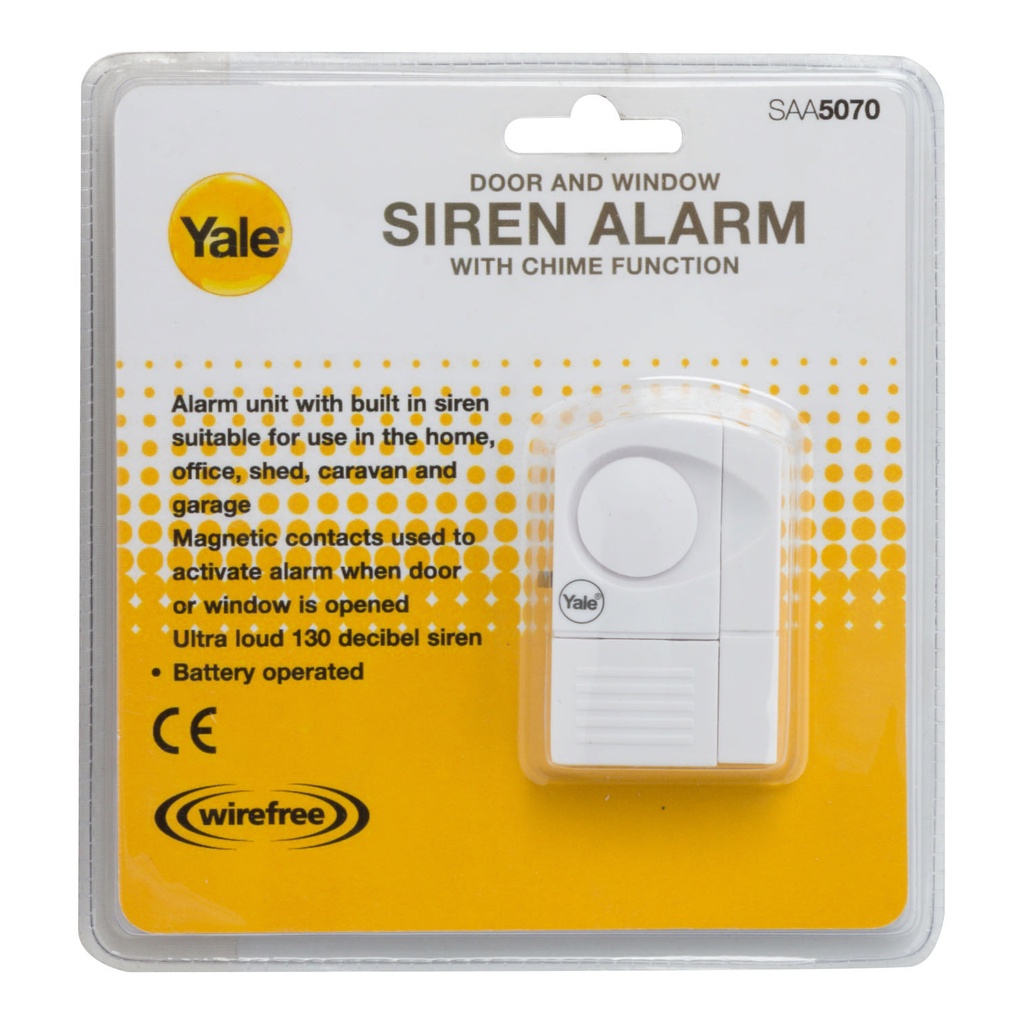 Yale SAA5070 Door & Window Siren Alarm (with chime function) New! Home ...