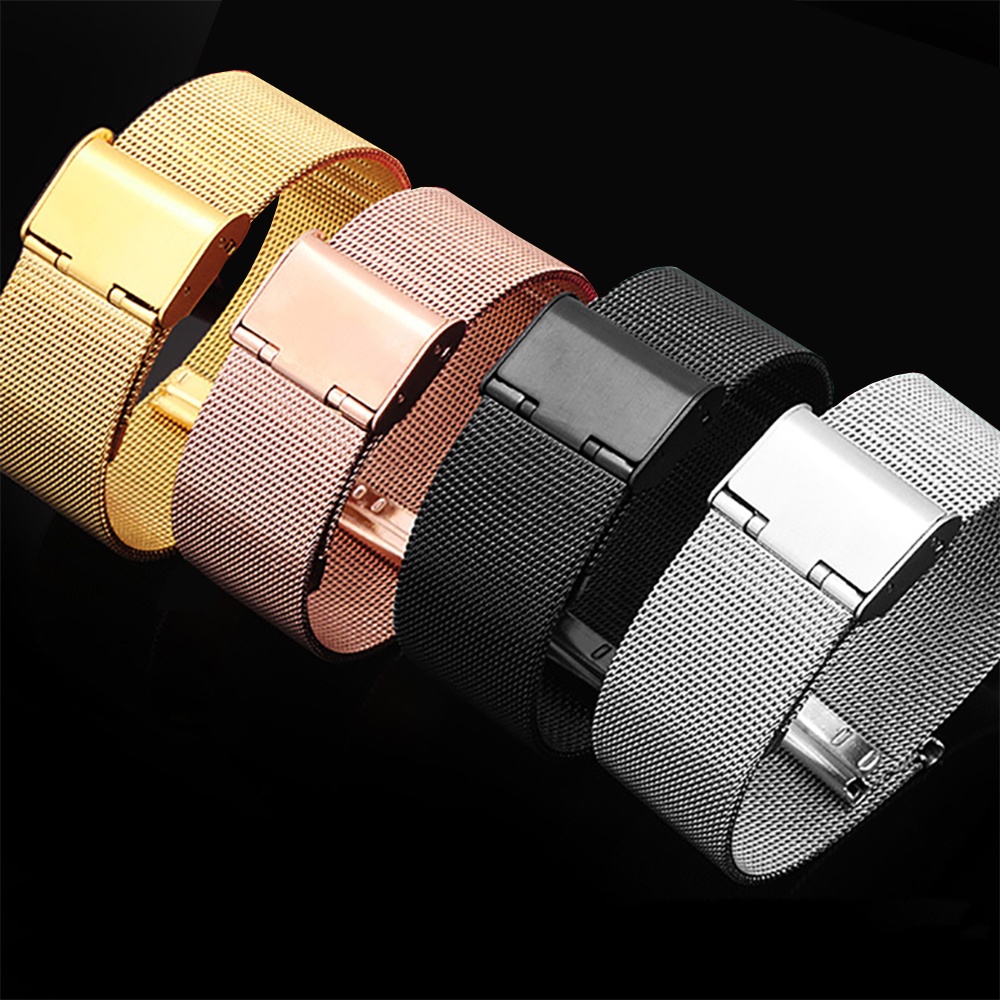 12mm 14mm 16mm 18mm 20mm 22mm 24mm Milanese Loop Watch Strap Men Women ...