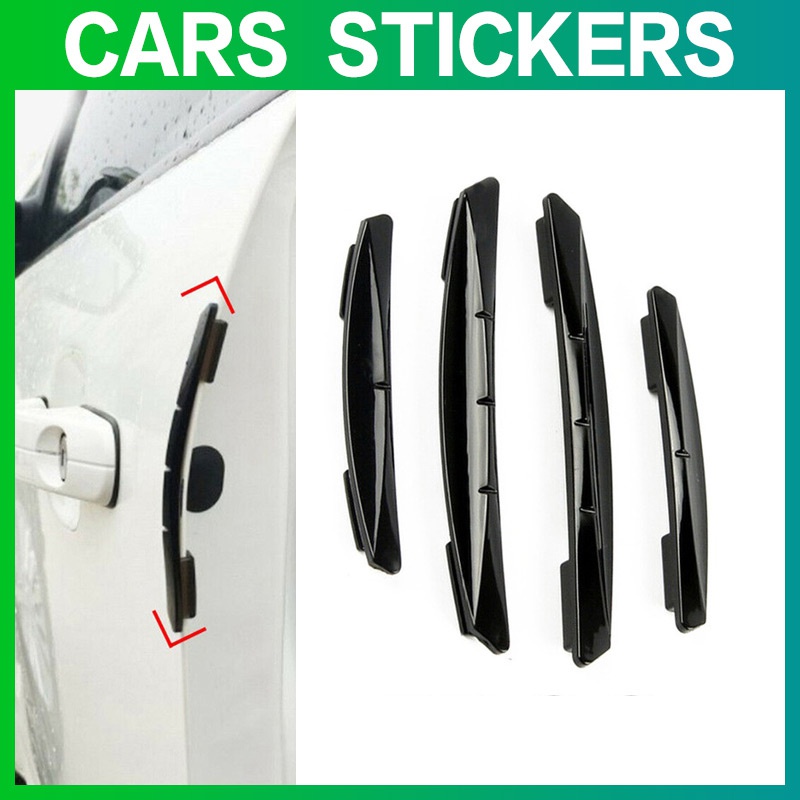4PCS Car Sticker Door Edge Guards Trim Molding Protection Strip Scratch ...
