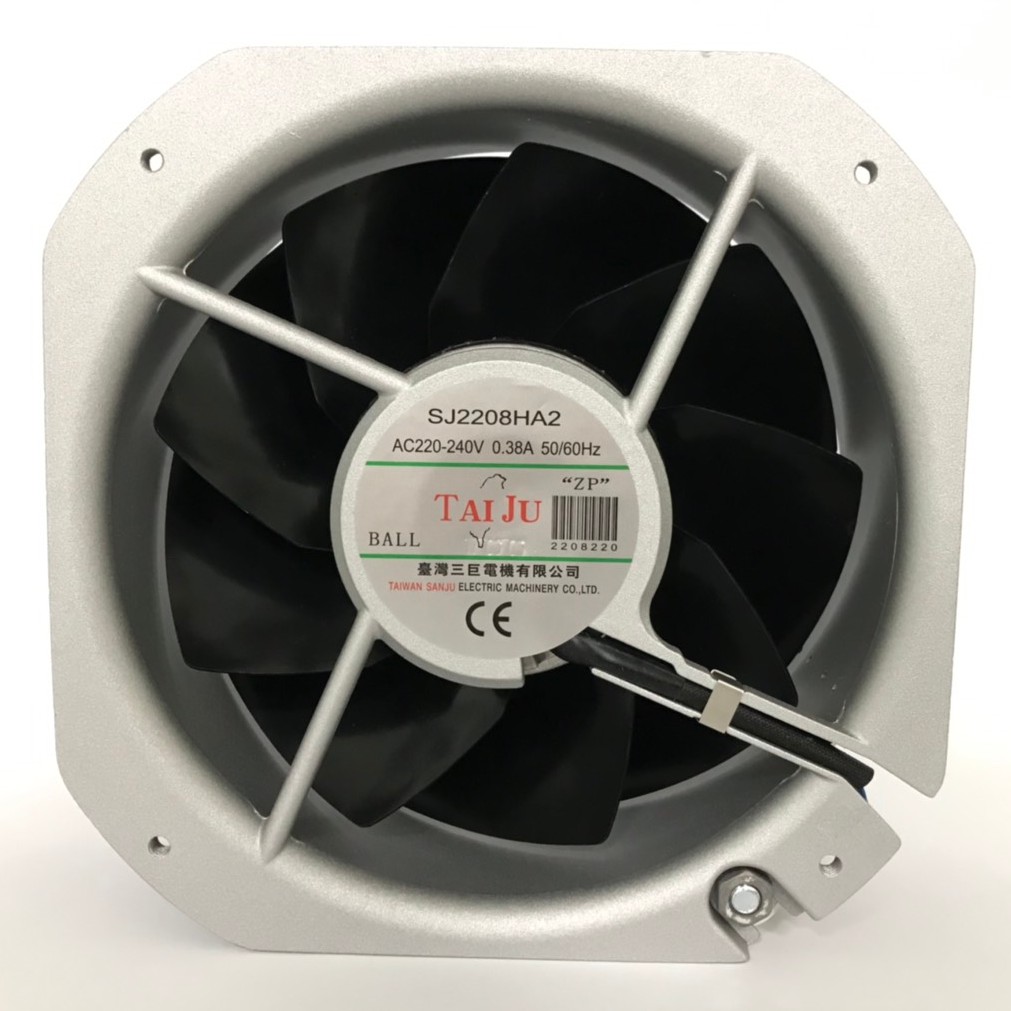D Taiwan Sanju SJ2208 22cm Iron Leaf Cooling Industrial Exhaust Fan ...