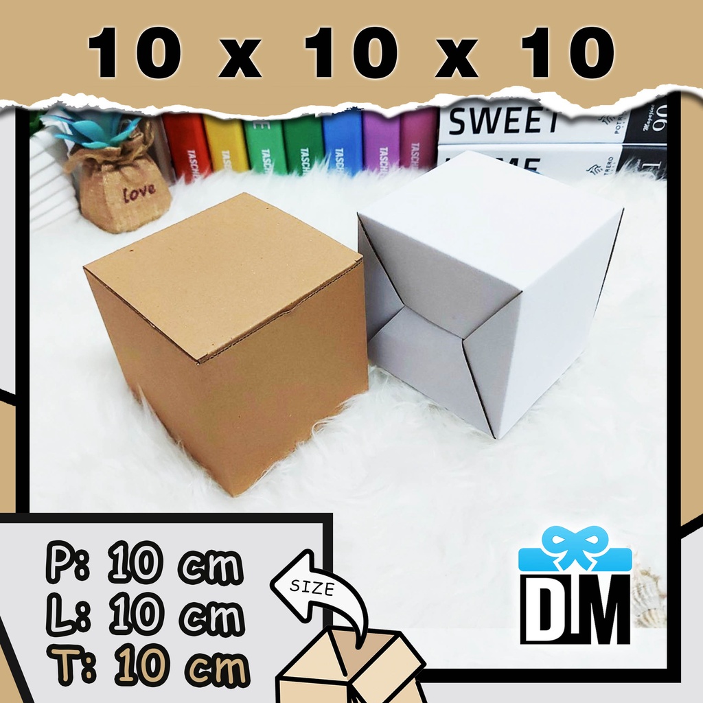 PUTIH Cardboard 100x100 x 10cm Dus Box 10x10x10cm Box Packing 100x100 x ...