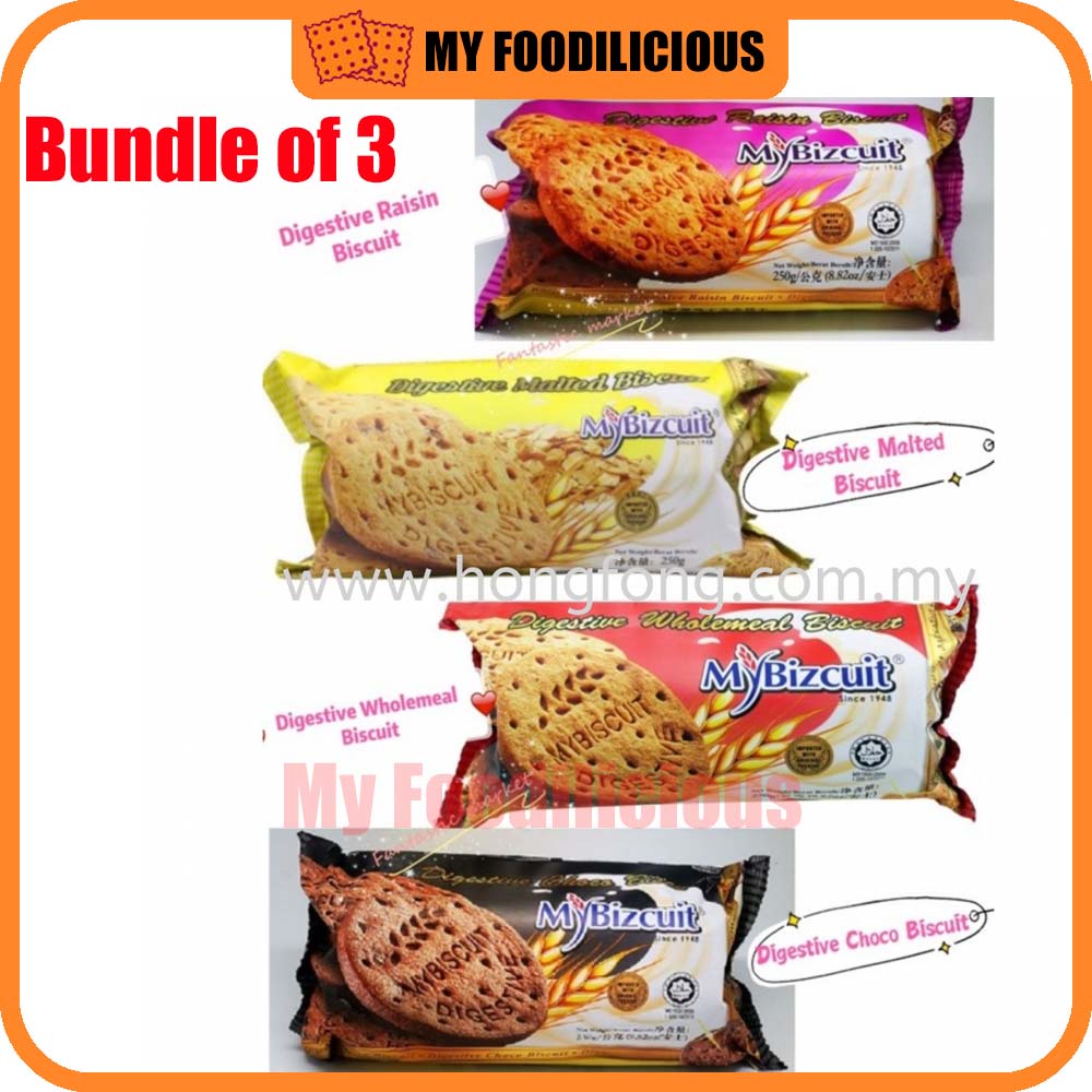MyBizcuit Digestive Biscuit Series (Halal) (250g) 消化饼干系列 | Shopee Singapore