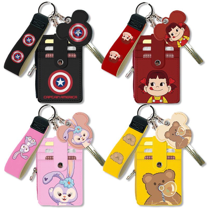 Zipper Student Card Package Multi-function Card Holder Cartoon Traffic ...