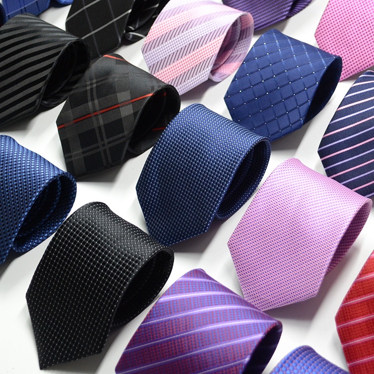 EFAN 70 Colors 8cm Men's Woven Polyester Silk Feel Business Fashion ...