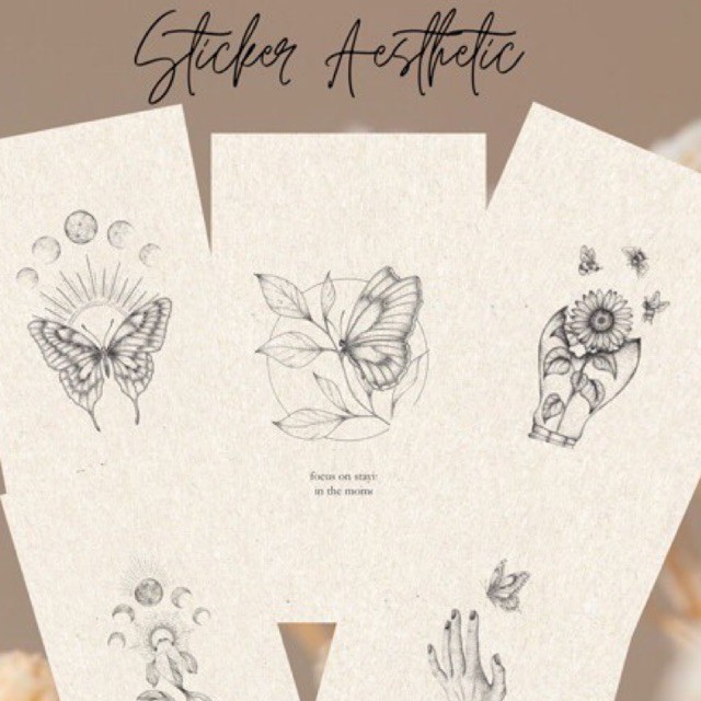 Aesthetic STICKER (10 PCS) | Shopee Singapore