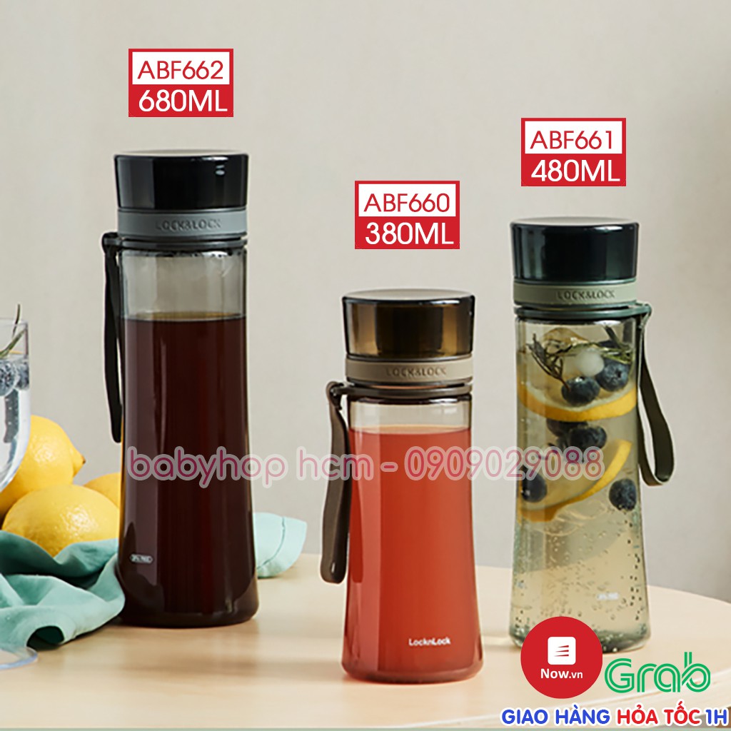 LOCK & LOCK Lock Water Bottle&Lock Spout Line Tritan Plastic ABF660 ...