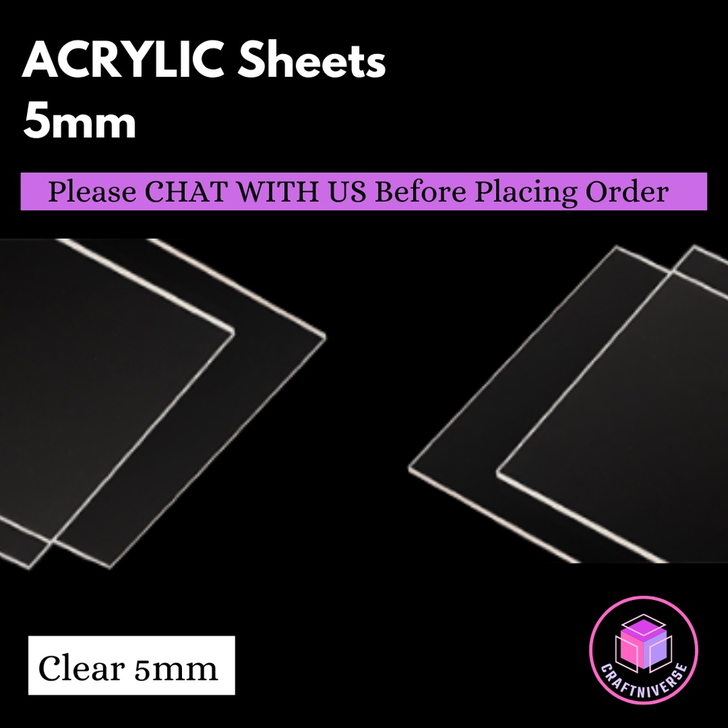 [SG SELLER] 5mm Acrylic Sheet | Perspex Sheet | Clear Acrylic Sheets ...