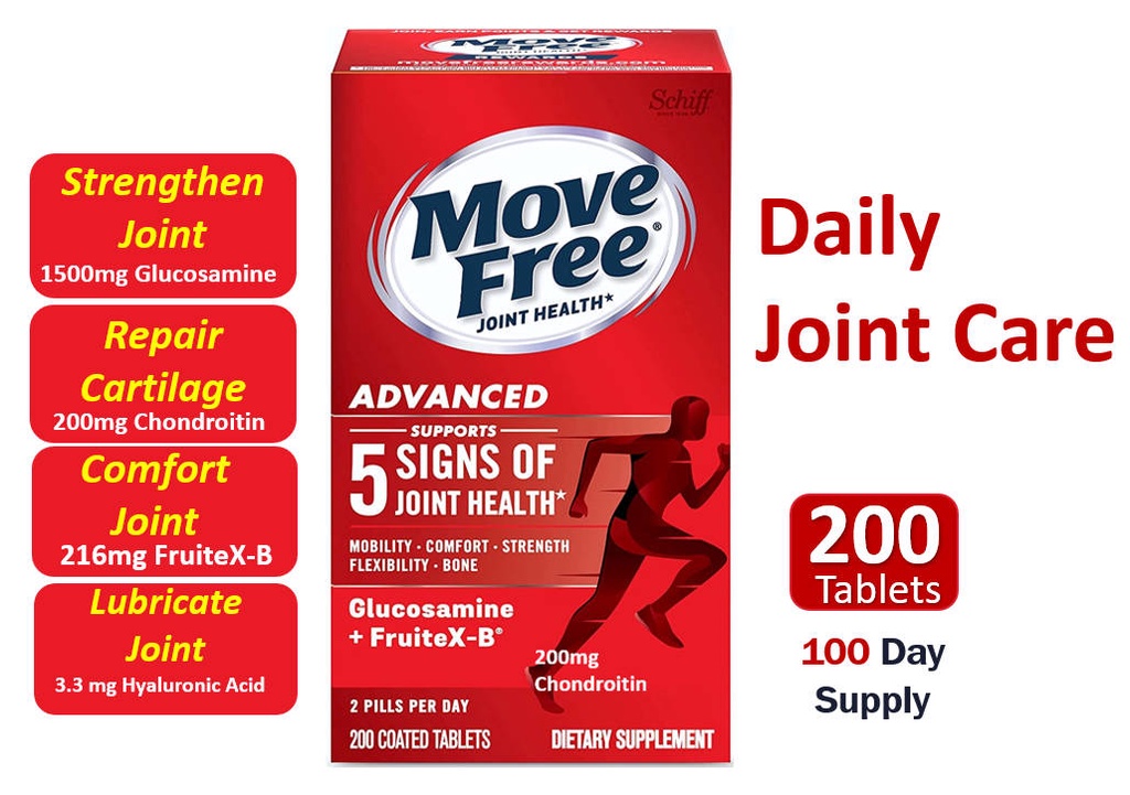 Schiff Move Free Joint Health Advanced/Ultra Glucosamine Chondroitin ...