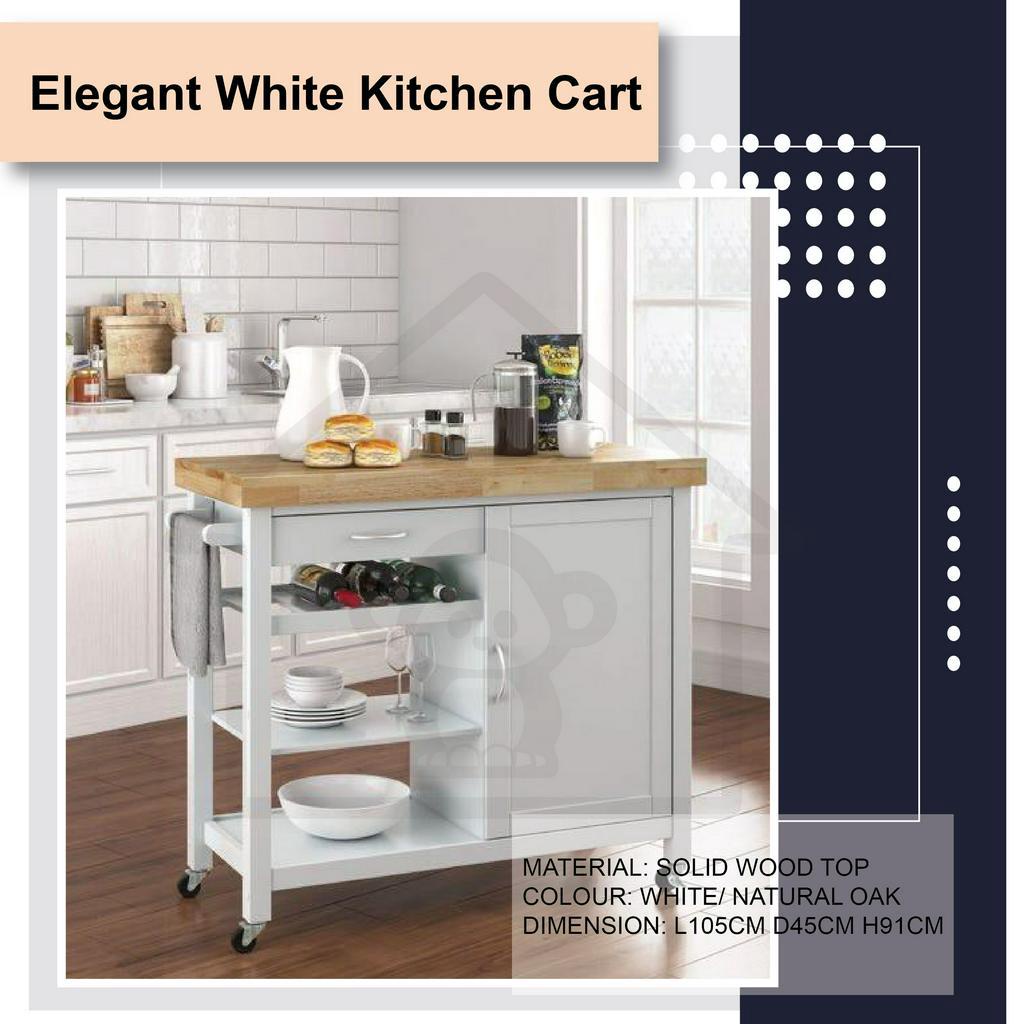 Kitchen Trolley Kitchen Cart White Kitchen Cart Modern Kitchen Trolley ...