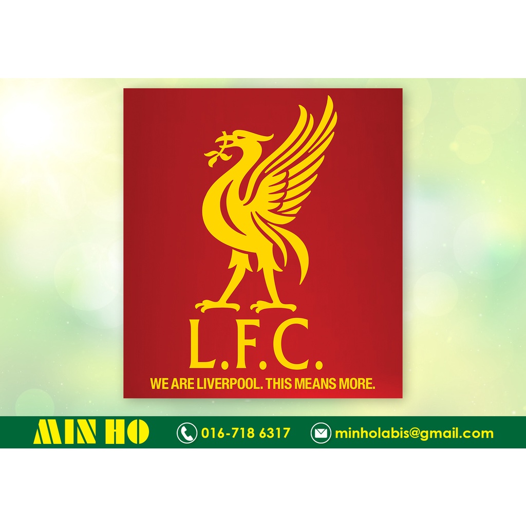 Liverpool Football Club Static Cling Sticker (Custom Design) | Shopee ...