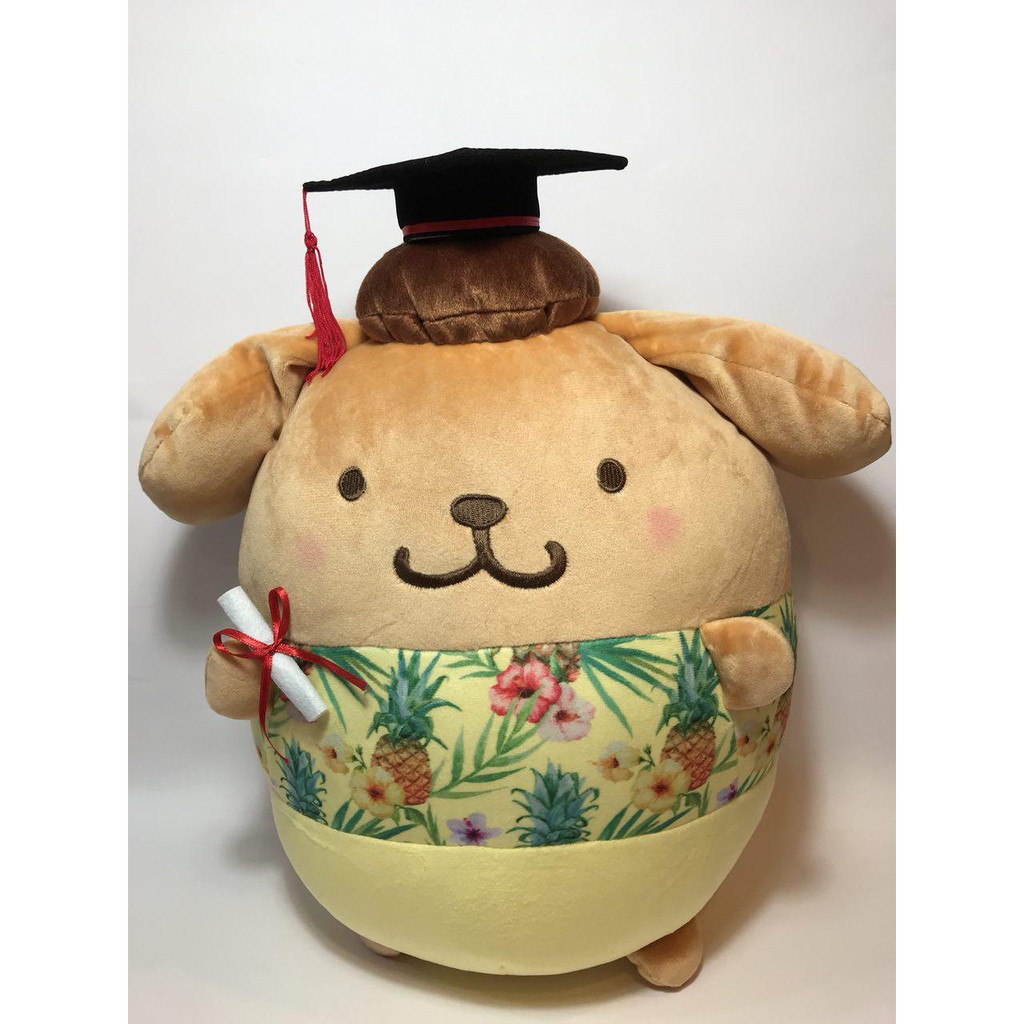Sanrio Hawaii Pompompurin Graduation Plush | Shopee Singapore