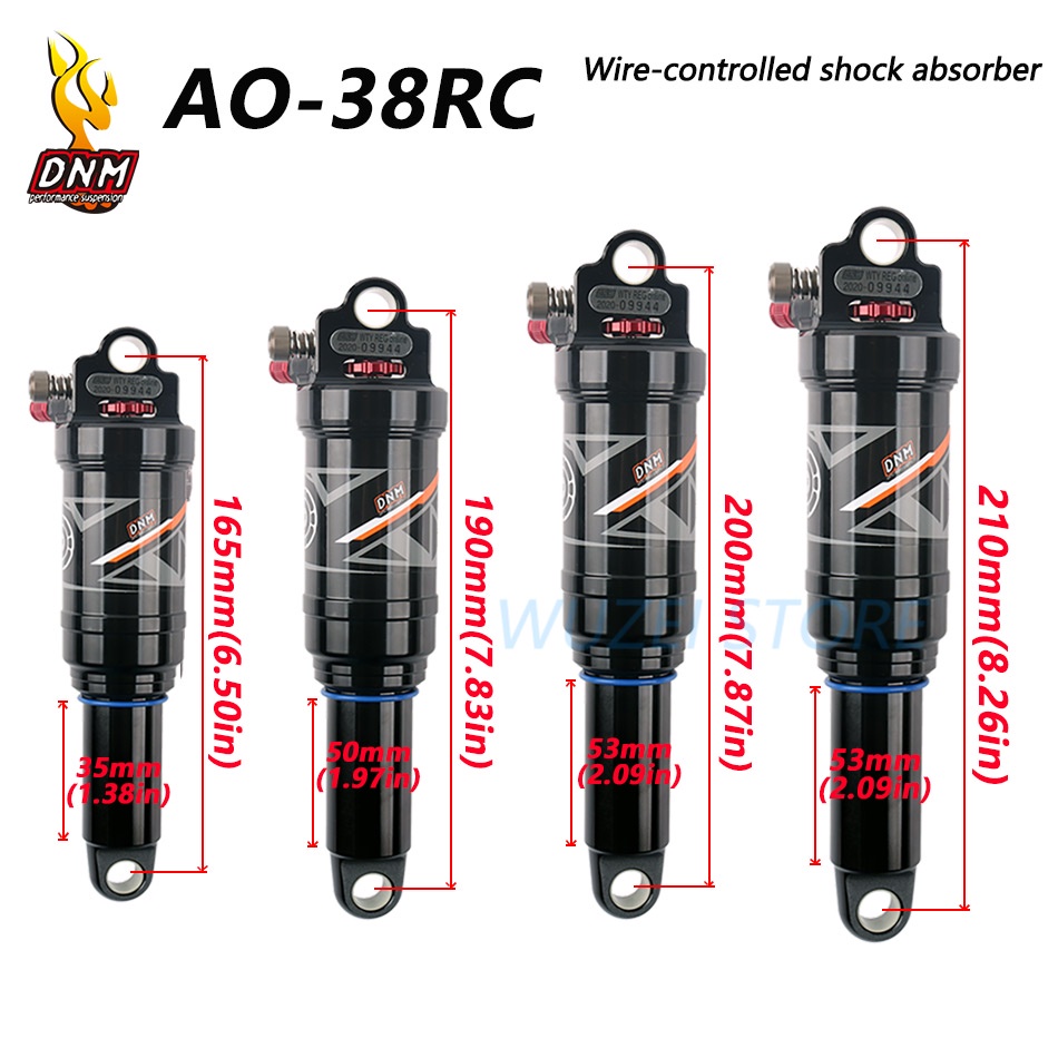 DNM AO-38RC Rear Shock Air Lock Bike Air Rear Shock With Lockout 165 ...