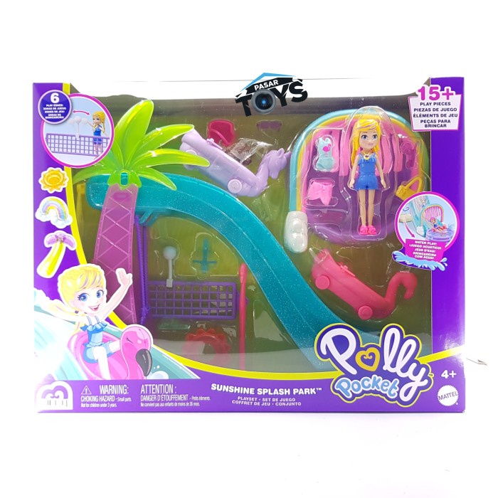 Polly pocket Sunshine Splash Park Playset Original Mattel | Shopee ...