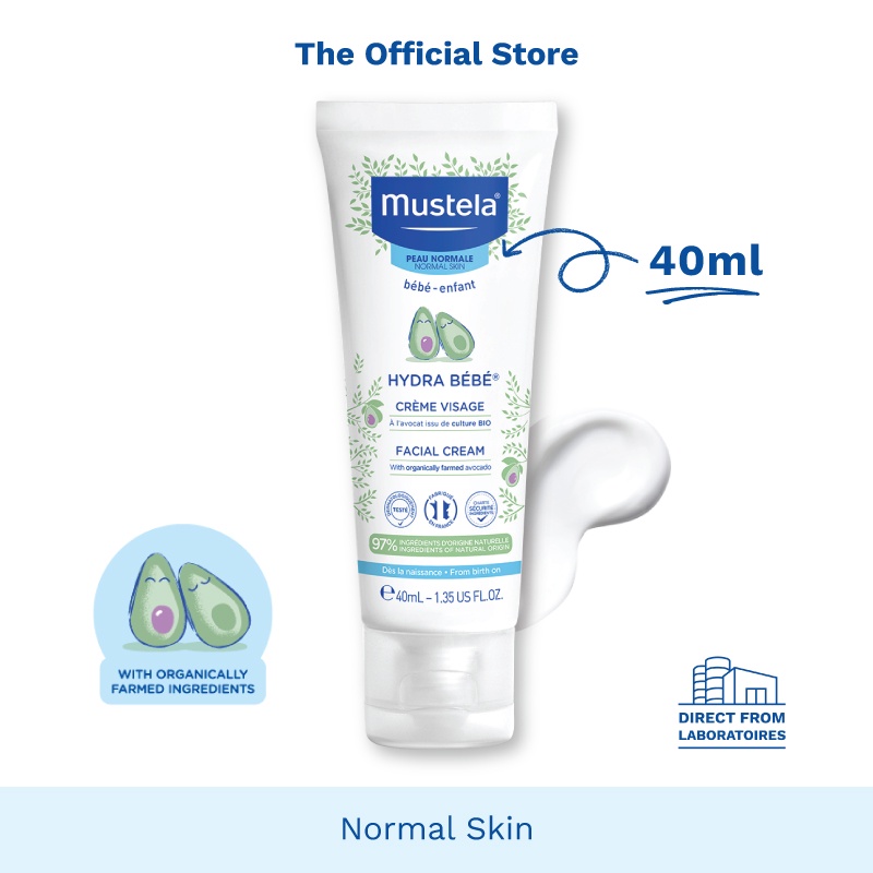 Mustela Hydra Bebe Face Cream (24h hydration) 40ml (exp: 2028 and ...