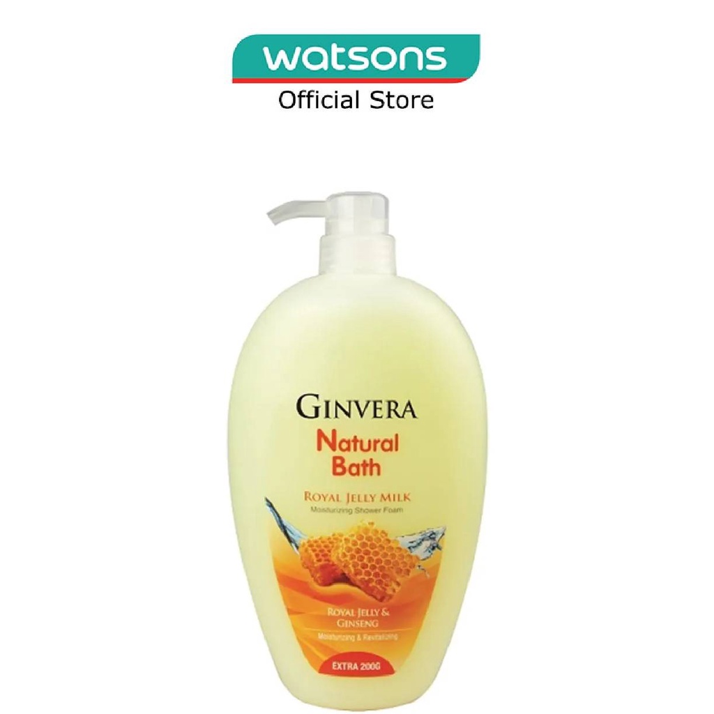 GINVERA Natural Bath Royal Jelly Milk Moisturizing Shower Foam 950g ...