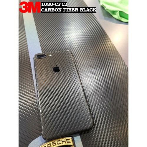 3M 2080 Scotchprint Black Carbon Fiber CF12 CAR BIKE LAPTOP SMART PHONE ...