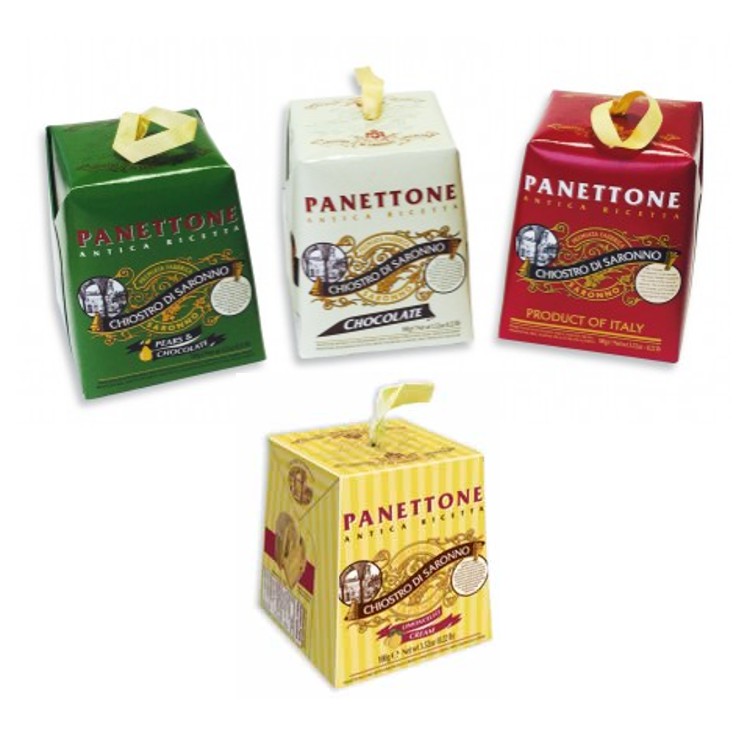 Italian Mini Panettone Antica Ricetta 100g x 4ea (Classic + Lemoncello ...