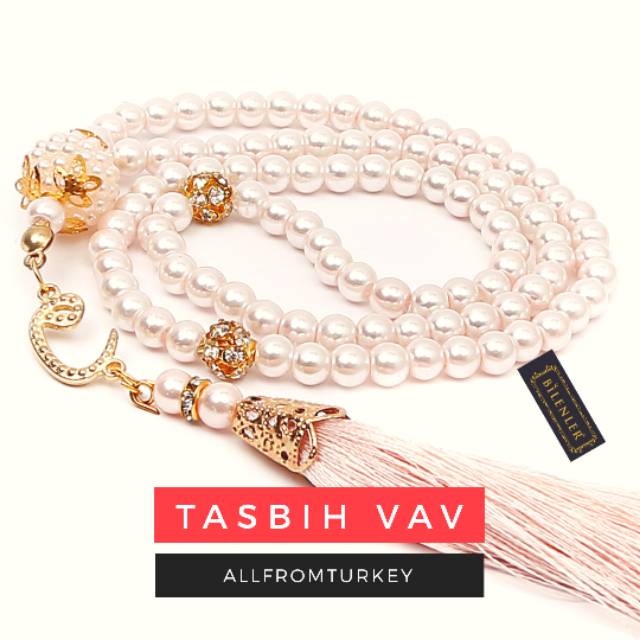 Turkish Pearl Tasbih Vav 99 l Lux Luxury Tasbih | Shopee Singapore