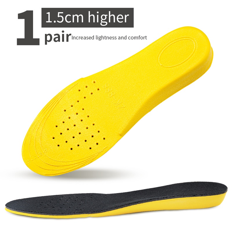 1 Pair Unisex 4D Sponge Support Walking Insoles / Silicone Memory Foam ...