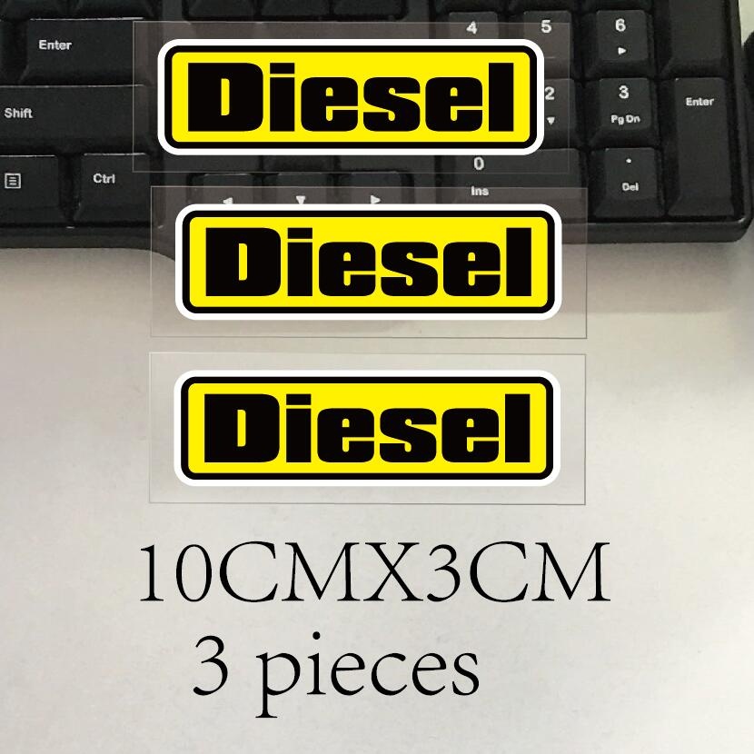 Reminder Diesel Fuel Only Fashion Funny Reflective Car Sticker Decals 3 ...