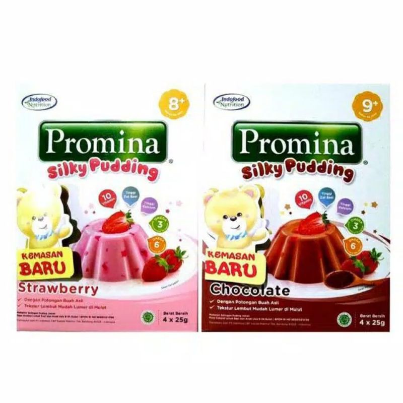 Promina Silky Chocolate Pudding / Strawberry (4X25Gr) | Shopee Singapore