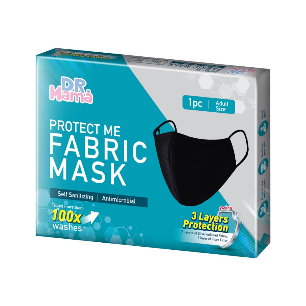 Dr. Mama Protect Me Fabric Mask (ADULTS) 1s (V3 without Logo) | Shopee ...