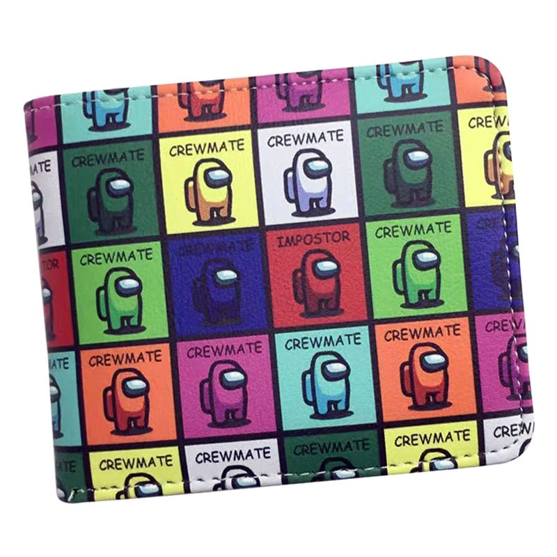 AMONG US IMPOSTOR CREWMATE Game Cartoon Boy Girl Card Wallet ID Cash ...