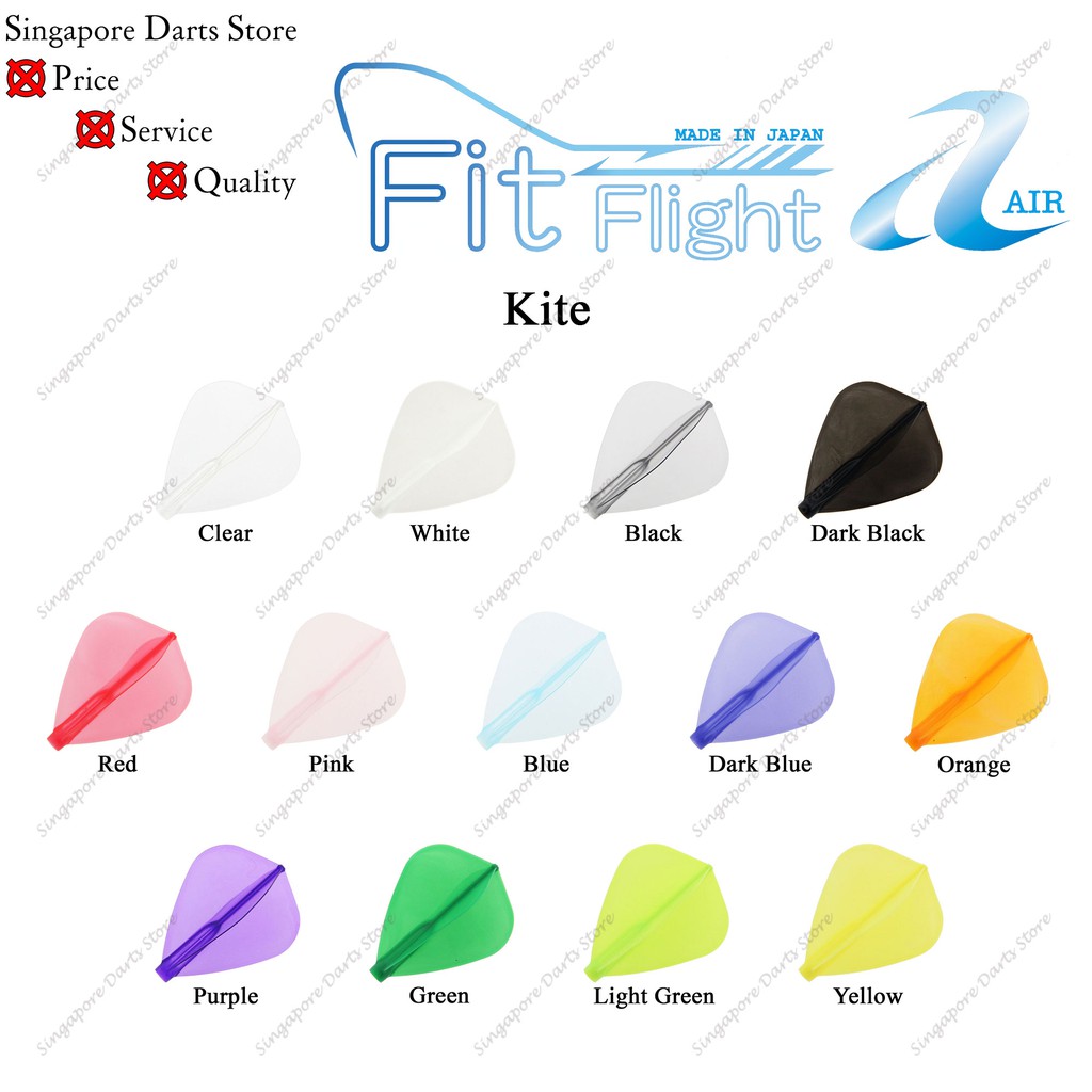 Fit Flight Air Kite, 3 pcs, Darts flights | Shopee Singapore