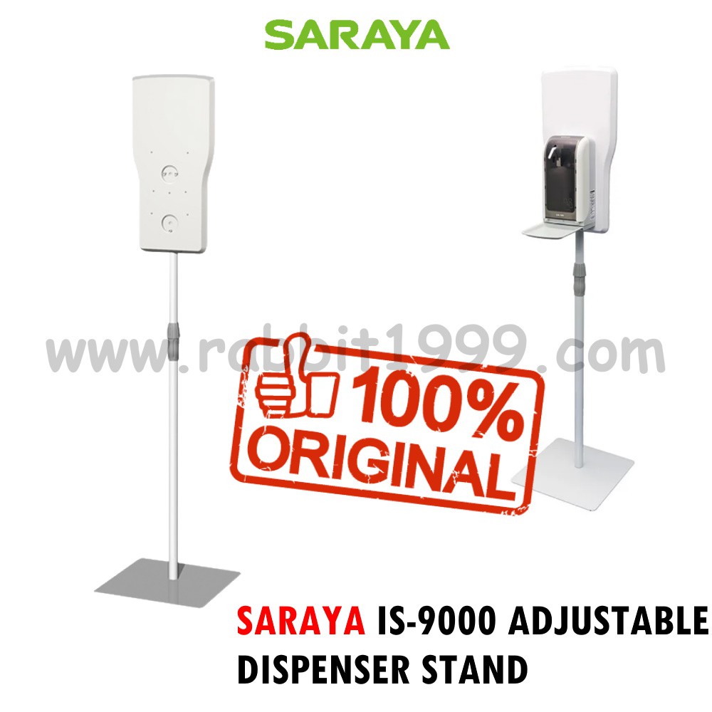 SARAYA IS-9000 ADJUSTABLE DISPENSER STAND - HAND SANITIZER STAND / GUD-1000 STAND / SANITIZER ...