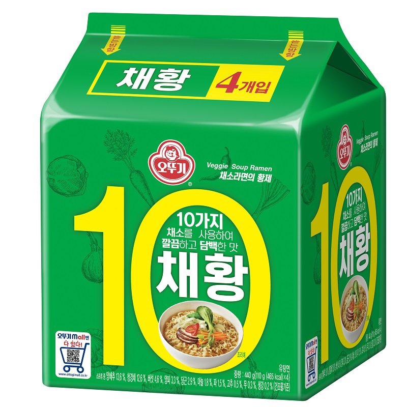 Ottogi Chaehwang Ramen (Vegie King) 110g x 4s (03471) | Shopee Singapore