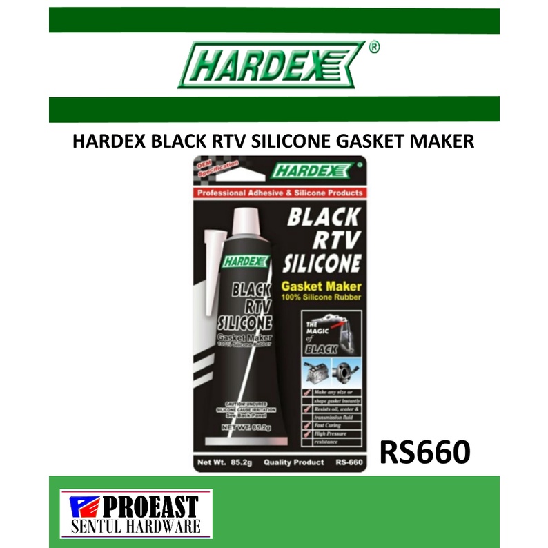 HARDEX Black RTV Silicone Gasket Maker / Gasket Sealer / Car Engine ...