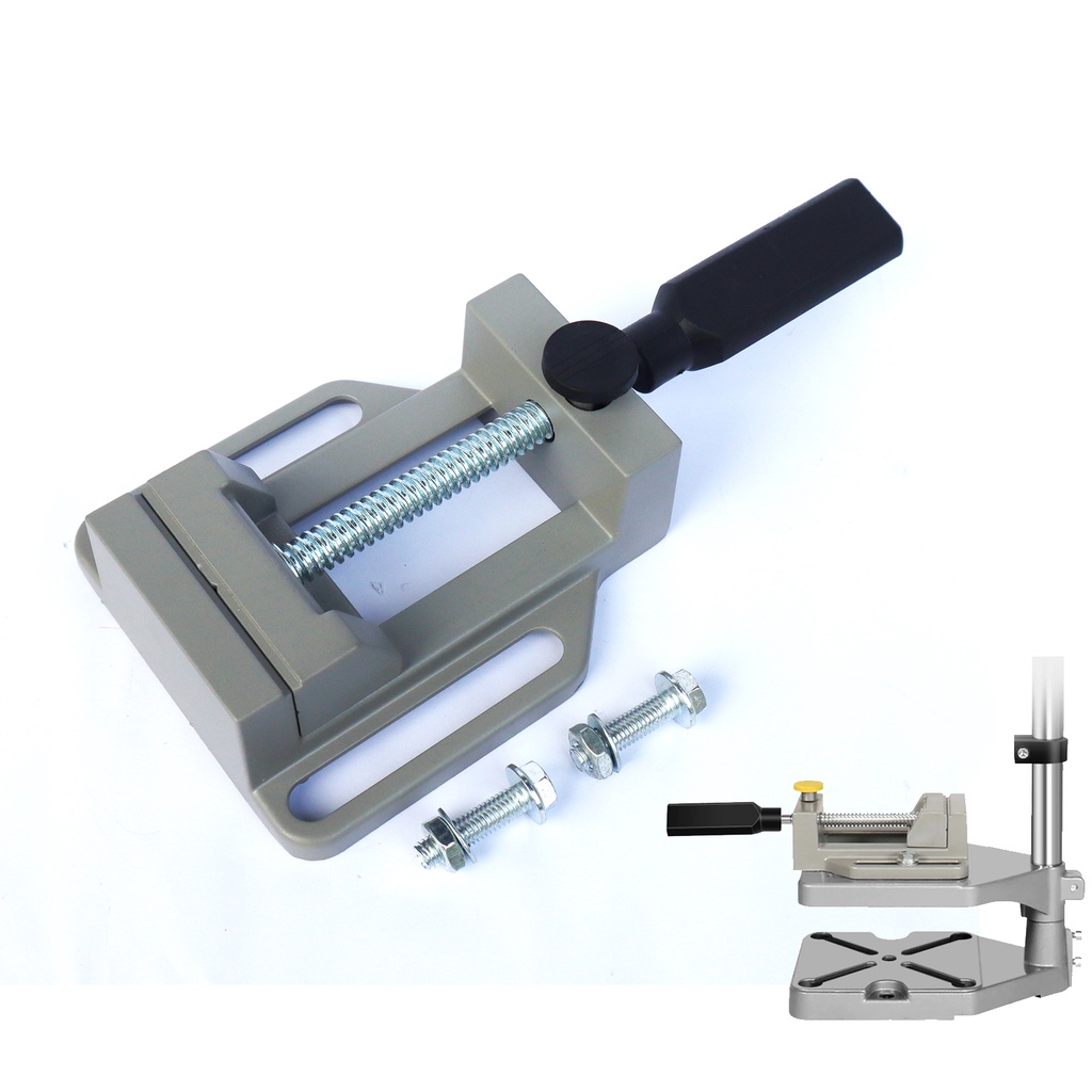 Flat Table Vice Clamp Aluminum Alloy Flat Vise For Electric Drill Stand ...