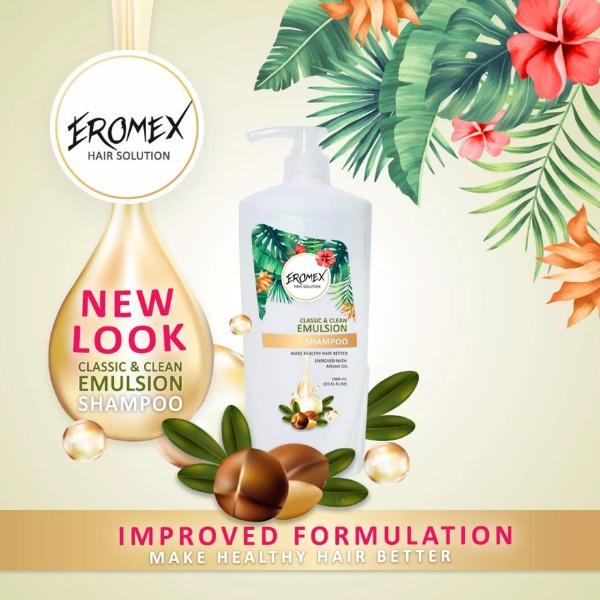 Eromax Emulsion Hair Shampoo 1000mle (Classic & Clean) | Shopee Singapore