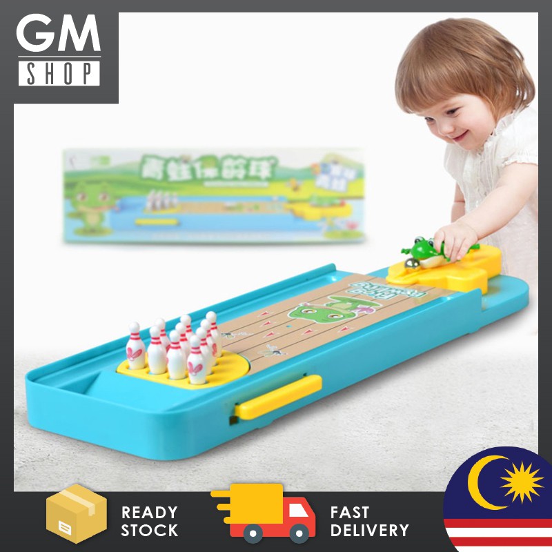 GMSHOP Children's Educational Toy Mini Frog Launch Pad Bowling Table ...