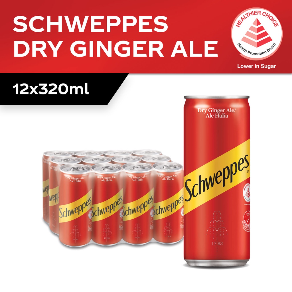 [1 Carton] Schweppes Ginger Ale (12x320ml) | Shopee Singapore