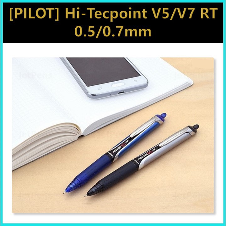 Pilot Hi-Tecpoint V5/V7 RT Retractable Roller Ball Pen | Shopee Singapore