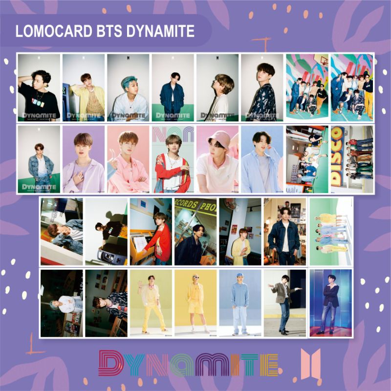 Lomo CARD BTS DYNAMITE | Dynamite BTS ALBUM | Shopee Singapore